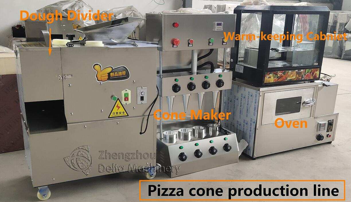 Pizza Cone Machine Set Cone Pizza Making Machine - Zhengzhou Delta ...